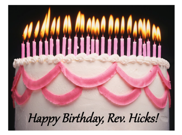 Happy Birthday, Rev. Hicks! | Christ Gospel Church